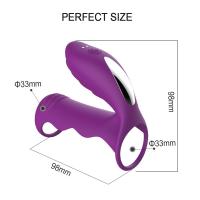 China Waterproof Silicone Penis Ring 12 Modes Vibration Couples Clitoral Stimulator USB Charge for sale