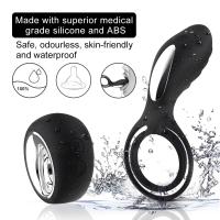China Remote Control Vibrating Cock Ring Rechargeable Silicone 12 Modes Couple Sex Toy for sale