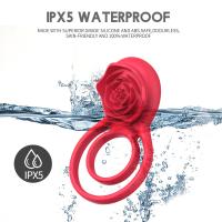 China Couple Sharing  Orgasm Clitoral Stimulation Passion Lock Fine Ring Vibration Waterproof Silicone Remote Control Vibrating for sale