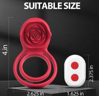 China Couple Sharing  Orgasm Clitoral Stimulation Passion Lock Fine Ring Vibration Waterproof Silicone Remote Control Vibrating for sale