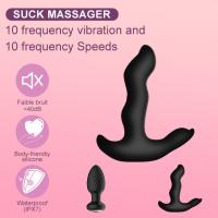 China Remote Control 7 Frequency Vibration Anal Butt Plug Sex Toy 14cm Medical Silicone for sale