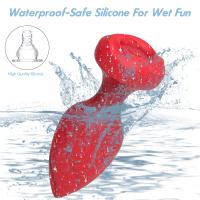 China Rechargeable APP Remote Control Silicone Anal Plug 10 Vibration Modes G Spot Stimulator 55g for sale