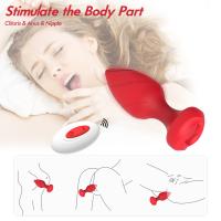 China Rechargeable APP Remote Control Silicone Anal Plug 10 Vibration Modes G Spot Stimulator 55g for sale