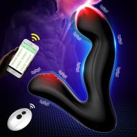 China Remote Control Prostate Massager Trainer with Pushing and Tapping Vestibular and Anal Plug 10 Speed for sale