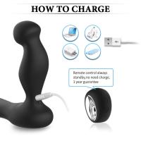 China Remote Control Prostate Massager Anal Plug Silicone Waterproof 7 Speed Vibrator Ejaculation Ring for Men for sale