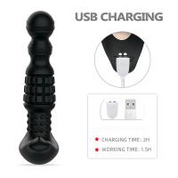 China USB Rechargeable Silicone Prostate Massager with Remote Control 12 Frequencies 360 Degree Vibrating Anal Plug for sale