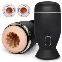 China Male Masturbation Cup with 6 Vibration Modes and Left Right Rotating USB Rechargeable IPX7 Waterproof 157mm for sale