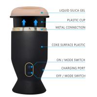 China Male Masturbation Cup with 6 Vibration Modes and Left Right Rotating USB Rechargeable IPX7 Waterproof 157mm for sale