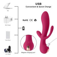 China Silicone Rabbit 10 Modes Massager G Spot Vibrator for Female for sale