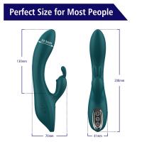 China Wholesale Silicone Rabbit Vibrator 7 Vibration Modes Realistic Glans Sex Toy for Women Adults for sale