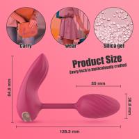 China Dual Motor Remote Control G Spot Vibrator with 10 Modes Silicone Wearable Egg for Women for sale