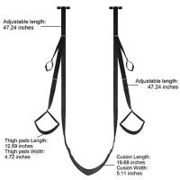 China BDSM Door Swing with Slave Bondage Kit Adjustable Straps 360 Degree Spinning Love Swing 1kg for sale