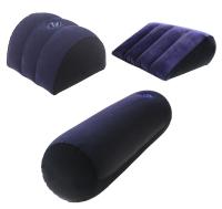 China PVC Flocking Inflatable Sex Position Pillow Wedge Cushion for Adult BDSM Play Adjustable Support for sale
