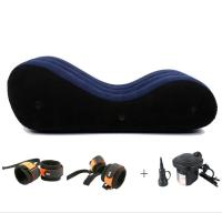 China Inflatable Sex Sofa Love Bed Portable Air Sleeping Pillow 150x50x61cm PVC for sale