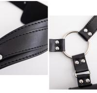 China Leather Handcuffs Set Adjustable Handcuffs and Wrist Bracelets with rivet Multi purpose for sale