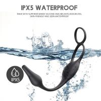 China 2 in 1 Clitoris Stimulator Prostate Massager with 7 Vibrating Modes Wireless Remote Control 92g for sale