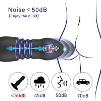 China Prostate massager Remote Control Anal Plug USB Charging Anal Plug Telescopic Vibrating Anal Massager for sale
