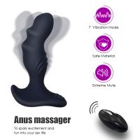 China Anal Plug Vibrators For Men Prostate Massager Masturbators Remote control USB Rechargeable for sale