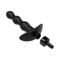 China Remote Control Anal Beads Vibrating Butt Plug Prostate Massager 10 Modes Water Spraying Enema Cleaner for sale
