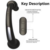China Medical Silicone Double Head Anal Bead Plug 7 Vibration Modes Rechargeable Sex Toy for Couples for sale