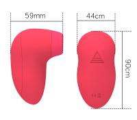 China Sucking Vibrator for Women with Replaceable Tongue Licking Headgear 3.7V Silicone Dildo for sale