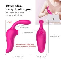 China 3 in 1 Silicone G Spot Vibrator with Nipple Sucker and Clitoral Stimulator 10 Speeds USB Rechargeable for sale