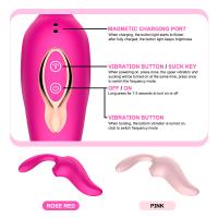 China 3 in 1 Silicone G Spot Vibrator with Nipple Sucker and Clitoral Stimulator 10 Speeds USB Rechargeable for sale