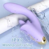 China 2 in 1 Adjustable Bend G Spot Vibrator with 9 Licking Modes Medical Silicone for sale