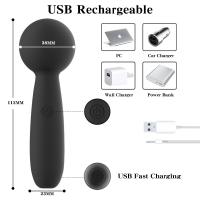 China Mini AV Wand Vibrator 10 Speed Silicone Clitoris Stimulator Body Massage Sex Toy for Women OEM for sale
