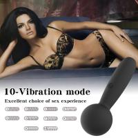 China Mini AV Wand Vibrator 10 Speed Silicone Clitoris Stimulator Body Massage Sex Toy for Women OEM for sale