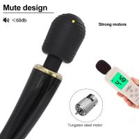China TORBERS AV Wand Massager 26.8cm Silicone Rechargeable Vibrator with 5 Speeds IPX6 Waterproof for sale