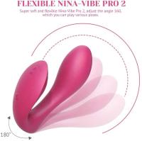 China Clitoral G-Spot Vibrator 10 Suction Modes Wearable Couple Dildo Medical TPE Purple Red for sale