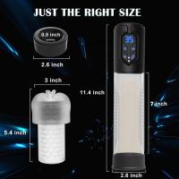 China Waterproof Penile Vacuum Pump Enlargement Enhancer Massager Ring for Men 2 in 1 for sale
