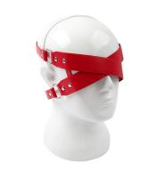 China Adjustable PU Leather SM Sex Mask Blindfold for Women Bondage Fetish Cosplay Black Red Pink for sale