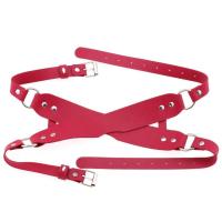 China Adjustable PU Leather SM Sex Mask Blindfold for Women Bondage Fetish Cosplay Black Red Pink for sale