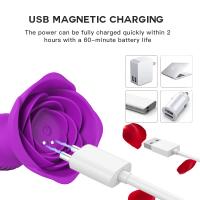 China Wireless Remote Control Rose Anal Plug Silicone Vibrating Prostate Massager 38.7mm 106mm for sale