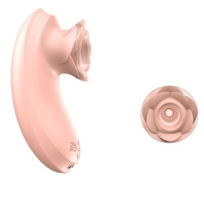 China 10 Speed Rose Silicone Clitoral Sucking Vibrator for Women IPX7 Waterproof 102mm for sale