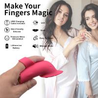 China Mini Silicone Finger Vibrator with Tongue Licking Clitoral Stimulator for Women for sale