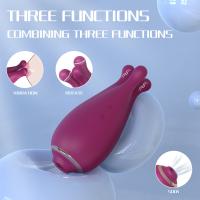 China Rechargeable Silicone Sucking Vibrator with 9 Modes for Women Adult Sex Toy 129mm for sale