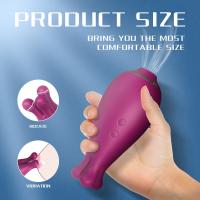 China Rechargeable Silicone Sucking Vibrator with 9 Modes for Women Adult Sex Toy 129mm for sale