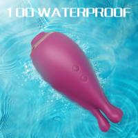 China Rechargeable Silicone Sucking Vibrator with 9 Modes for Women Adult Sex Toy 129mm for sale