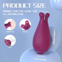 China Rechargeable Silicone Sucking Vibrator with 9 Modes for Women Adult Sex Toy 129mm for sale