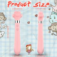 China Silicone G Spot Vibrator Cat Claw Nipple Massager 210mm Rechargeable Sex Toy for Women for sale