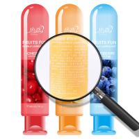 China 80ml Fruit Flavored Water Based Gel Lubricant Edible Personal Lube for Couples Private Label OEM for sale