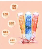 China 80ml Fruit Flavored Water Based Gel Lubricant Edible Personal Lube for Couples Private Label OEM for sale