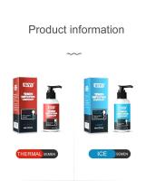 China Water Soluble Personal Lubricant 120ml Ice and Hot Feeling Sex Lubricating Jelly for sale