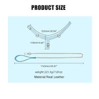 China Crocodile Pattern Leather Bondage Restraints Kit Collar Cuffs BDSM Set for Women 5 Piece for sale