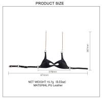 China Black PU Leather Bondage Kit Set for Women with 5 Piece BDSM Gear for sale