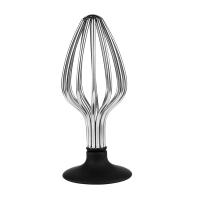 China Stainless Steel Anal Plug Hollowed Out Sex Toy for Men Women 187g 153g Waterproof for sale