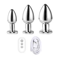 China APP Remote Control Bluetooth Metal Anal Vibrator Prostate Massager 58.7g 96.3g 139.3g for sale
